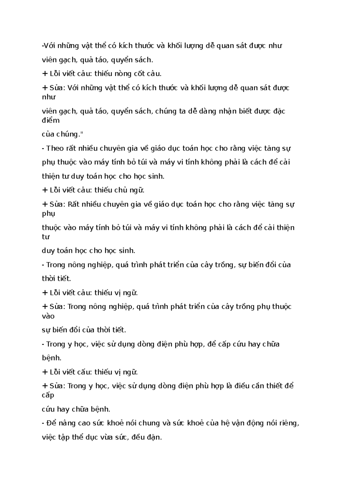 Sửa lỗi viết câu trong tài liệu Tvth bt3 - Bghu - Studocu