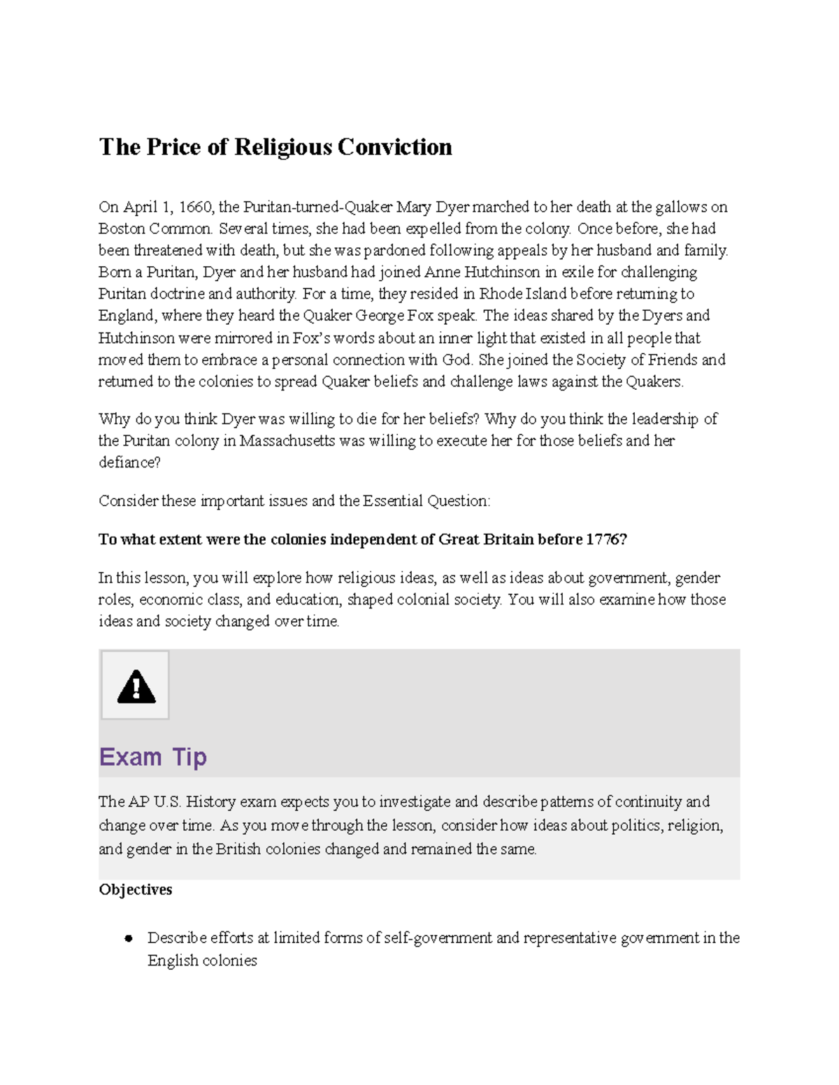 Enlightenment Principles and Colonial Realities: APUSH U3L8 Notes - Studocu