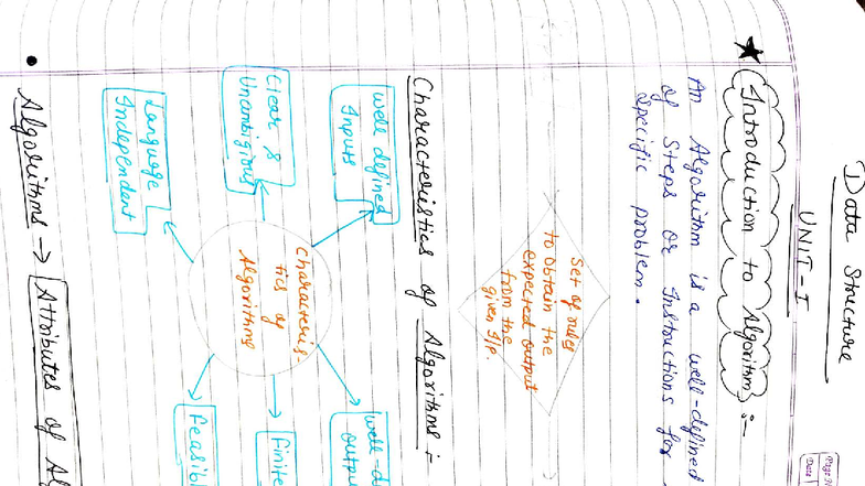 Data Structures Notes (DSA101) - Key Algorithms and Concepts - Studocu