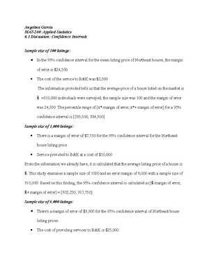 MAT 240- Applied Statistics Module 3- Interpreting Fitting Models ...