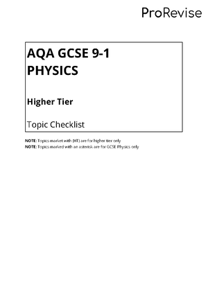 [Solved] Physics AQA Paper 1 higher 2024 - Physics - Studocu