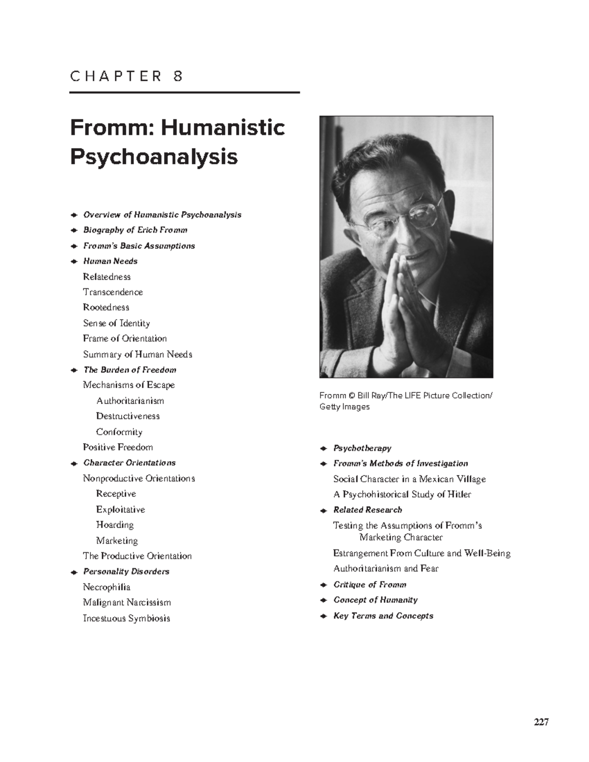 TOP Fromm Chapter-8 - 227 C H A P T E R! Fromm © Bill Ray/The LIFE ...