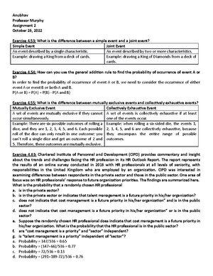 Chapter 10 Case Study - Summary Business Statistics - CASE STUDIES ...