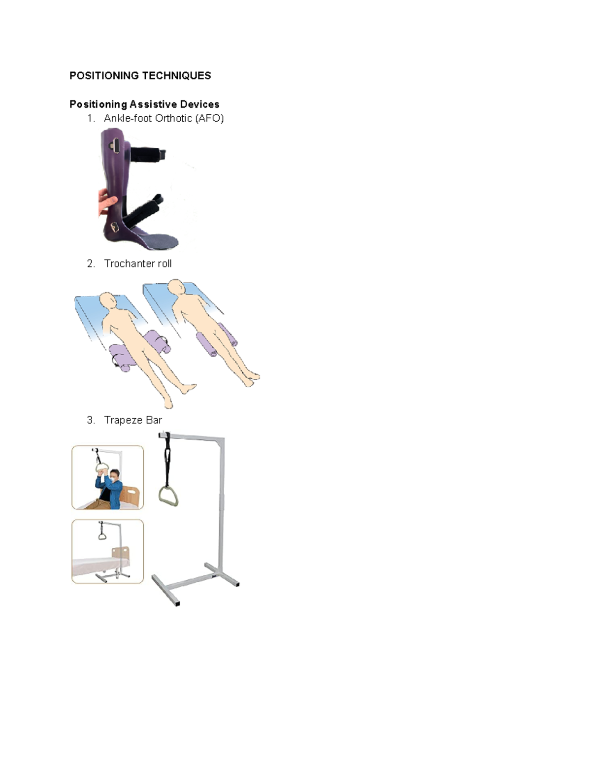 Funda RLE Positioning Techniques - POSITIONING TECHNIQUES Positioning ...
