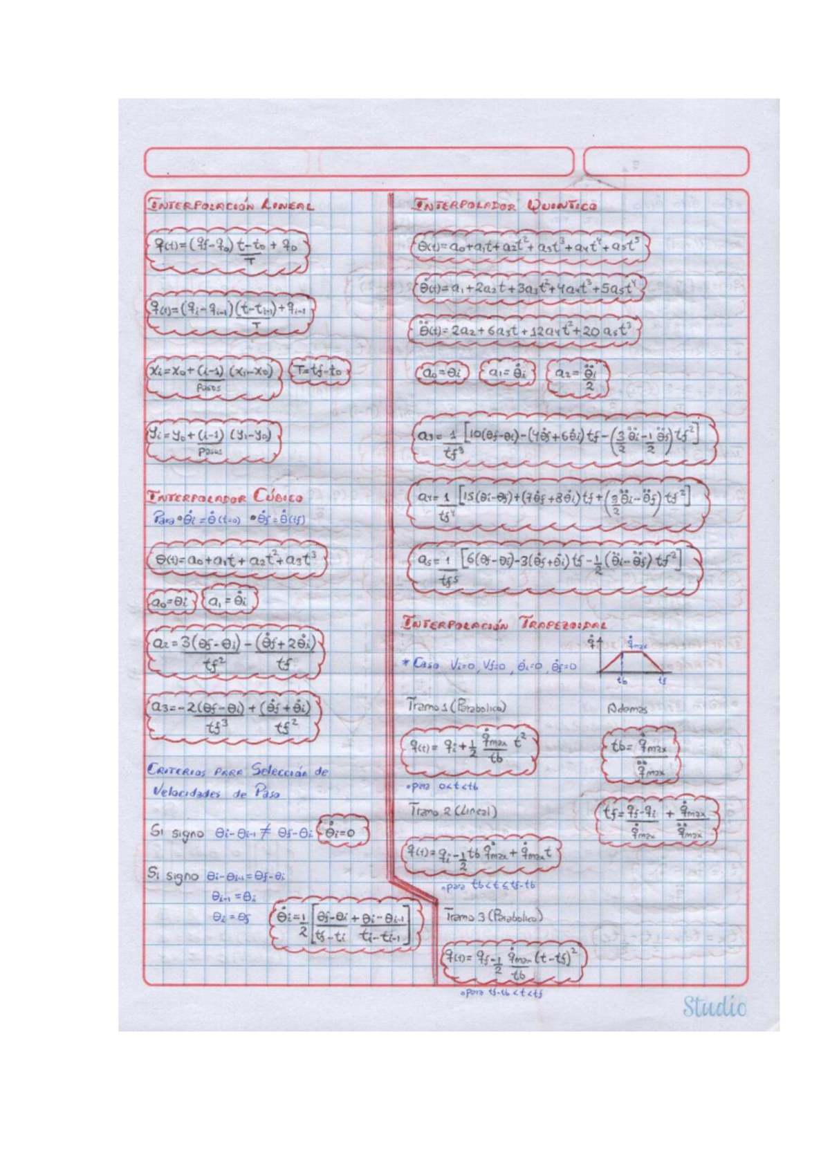 Formulario - Circuitos de Conexión de Motores para INTERPOLACIÓN LONEAL ...