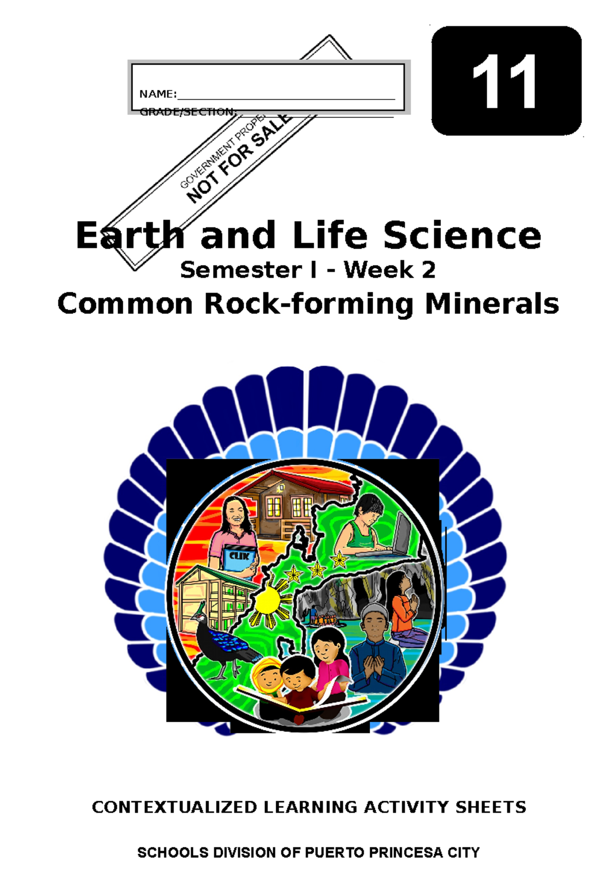 CORE 11 Earth and Life Science Q1 CLAS2 Common Rock Forming Minerals ...