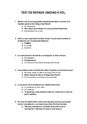 TEST examen fol - test de todos los temas - TEST UT 1 produce riesgo ...