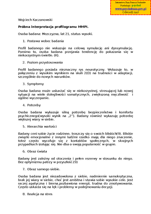 WYKŁADY Zaawansowana psychometria konstruowanie narzędzi ...