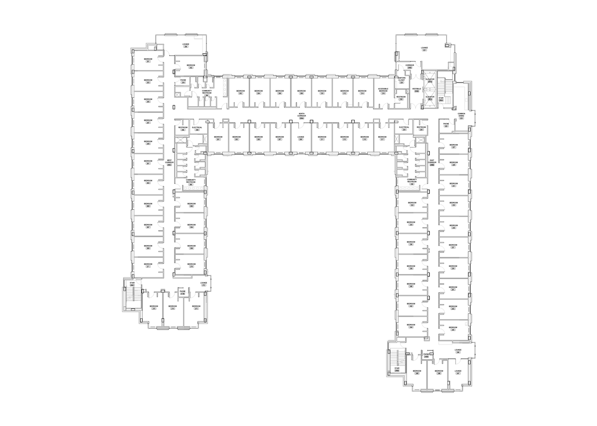 Black-Diallo-Miller Floor Plans - LOUNGE 221 CORRIDOR 299D ELEVATOR 297B ELEVATOR 297A VESTIBULE ...