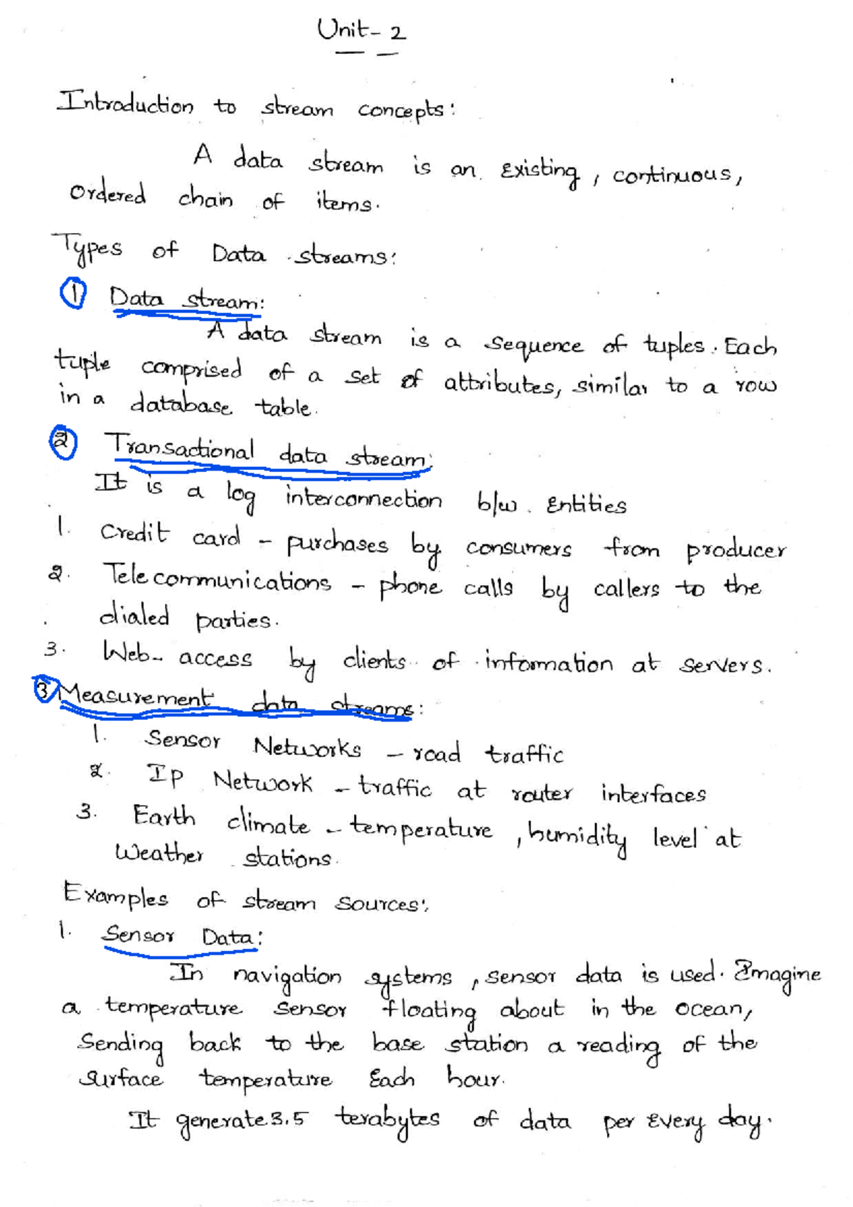 BDA UNIT - 2: Introduction to Data Stream Concepts and Applications ...