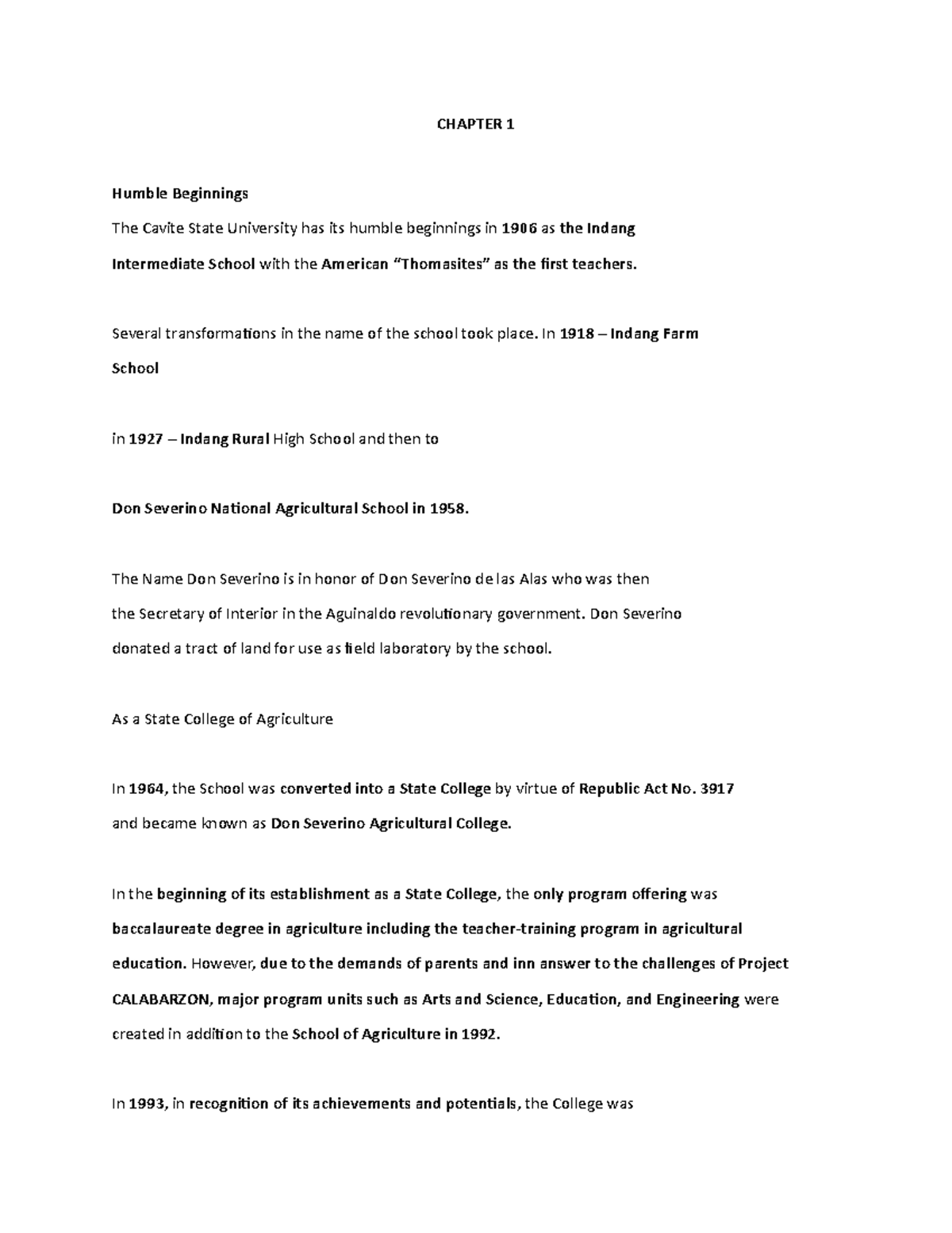 CvSU 101: Comprehensive Overview of Cavite State University's History ...