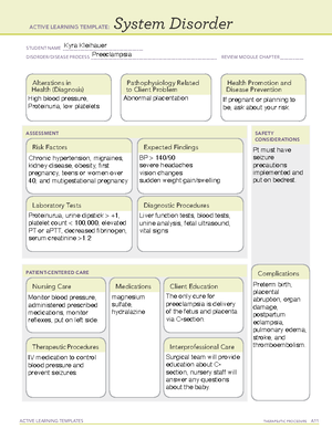 Active Learning Template - Preterm Labor - ACTIVE LEARNING TEMPLATES ...