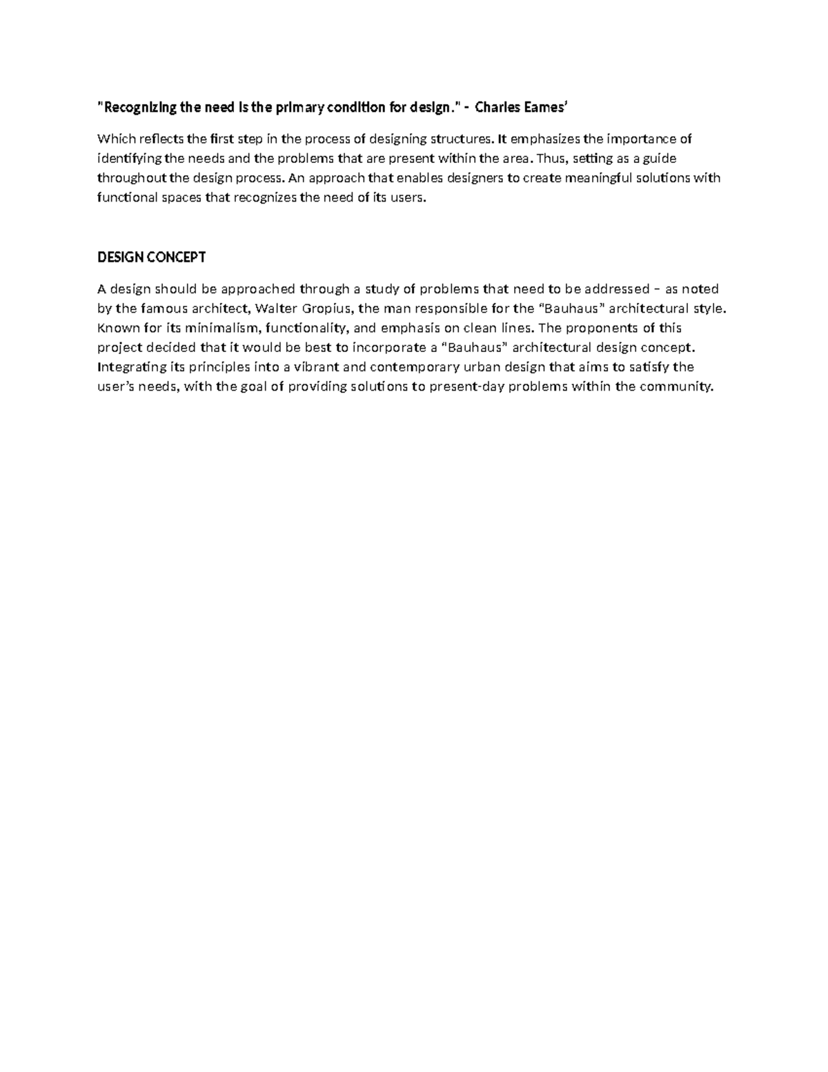 Design Philosophy and Concepts in Architecture: A Guide - Studocu