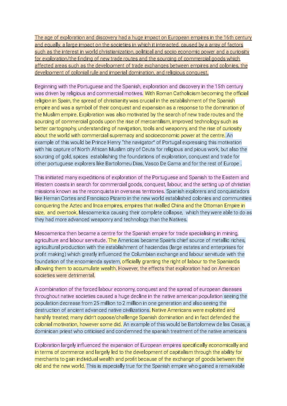 Renaissance Essay: Impact of 16th Century Exploration on European ...