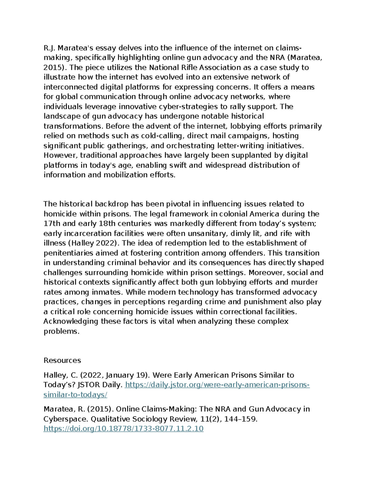 SOC324 Essay: The Internet's Impact on Gun Advocacy & Homicide Issues ...