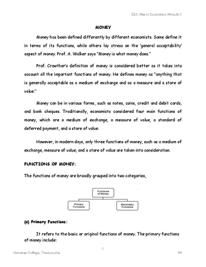 Absolute Income Hypothesis - ES5, Macro Economics-Module 1 1 Newman ...