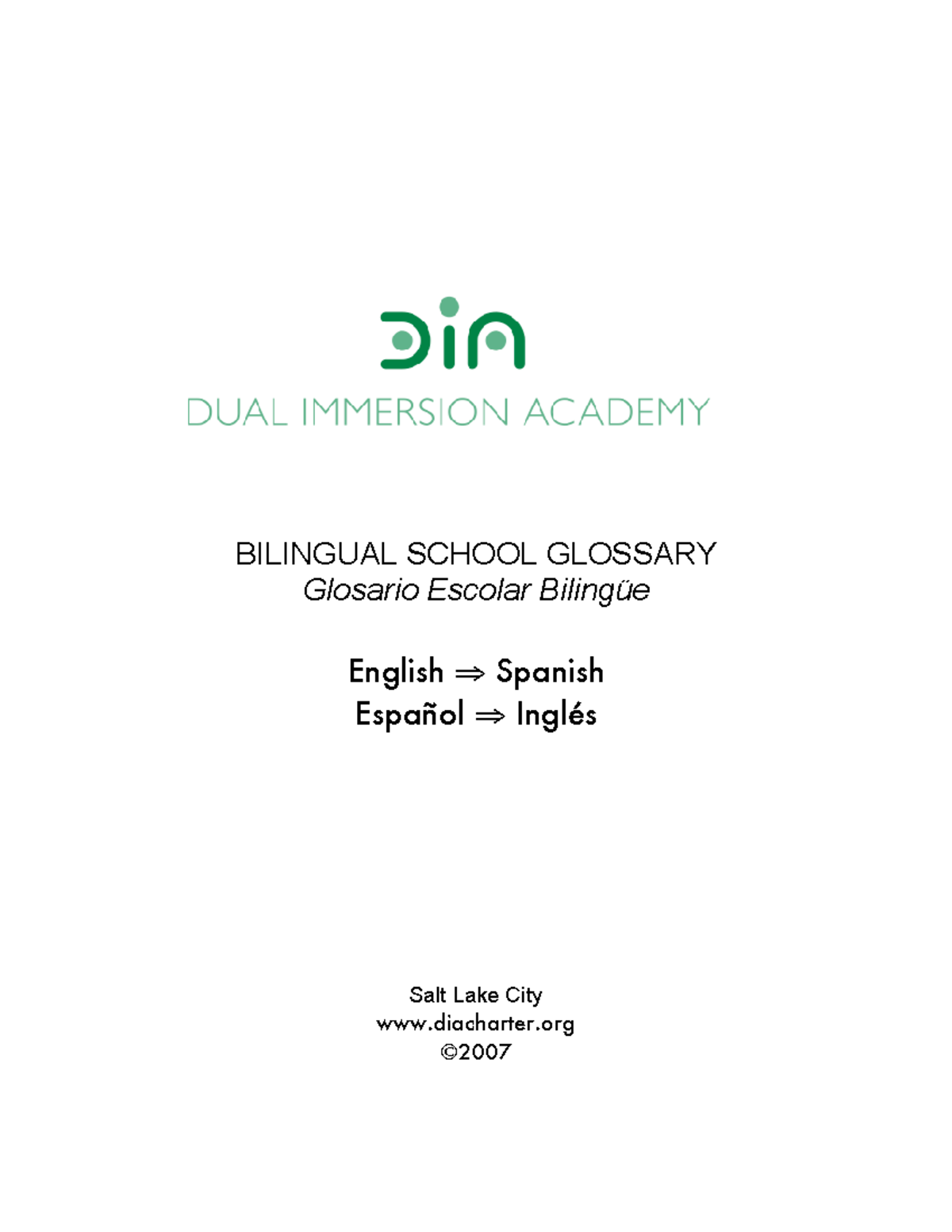 BILINGUAL SCHOOL GLOSSARY: ENGLISH-SPANISH TERMS FOR EDUCATION - Studocu