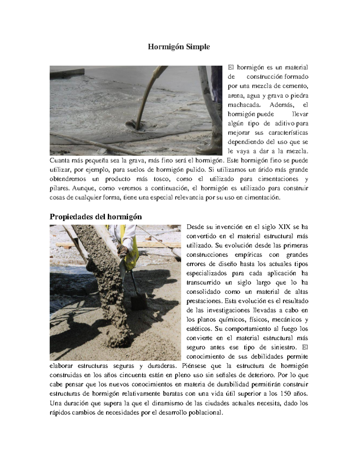 Hormigon Simple - Resumen Diseño Estructural I - Simple El es un ...