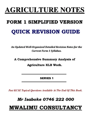 FORM 1 HOME-SCI Simplified Notes - HOME-SCIENCE NOTES FORM 1 SIMPLIFIED ...
