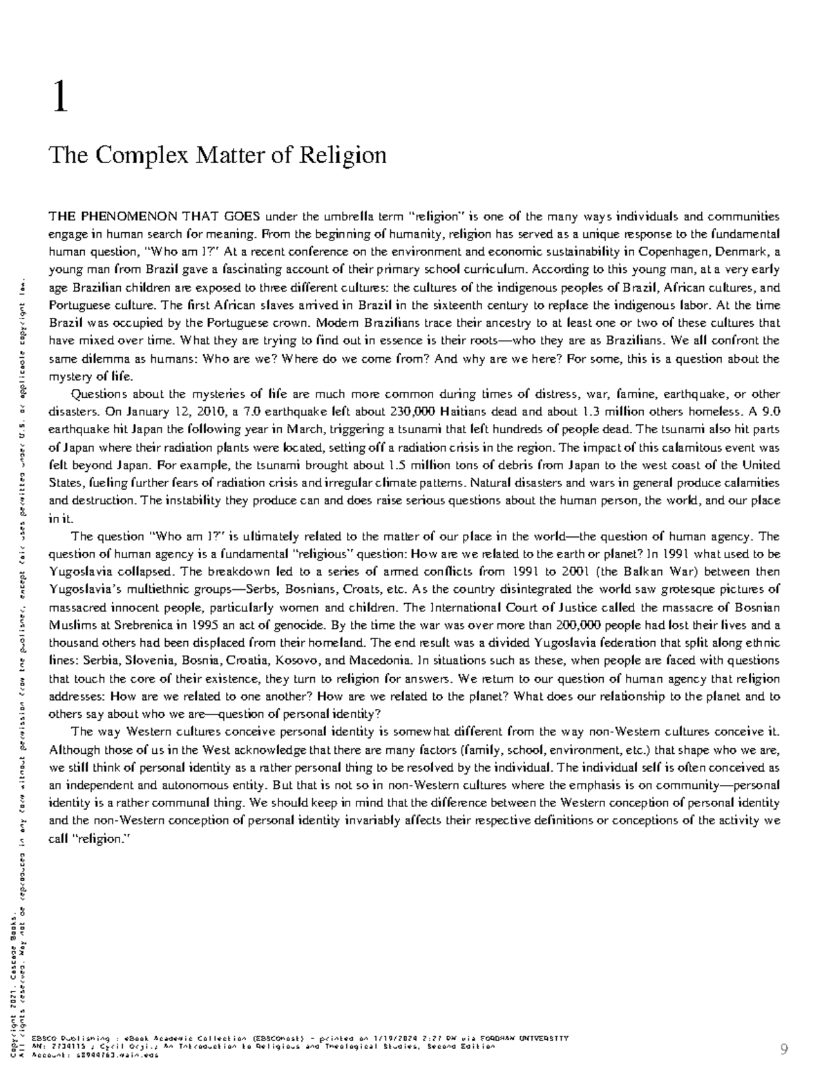 REL 101: The Complex Matter of Religion and Human Identity - Studocu