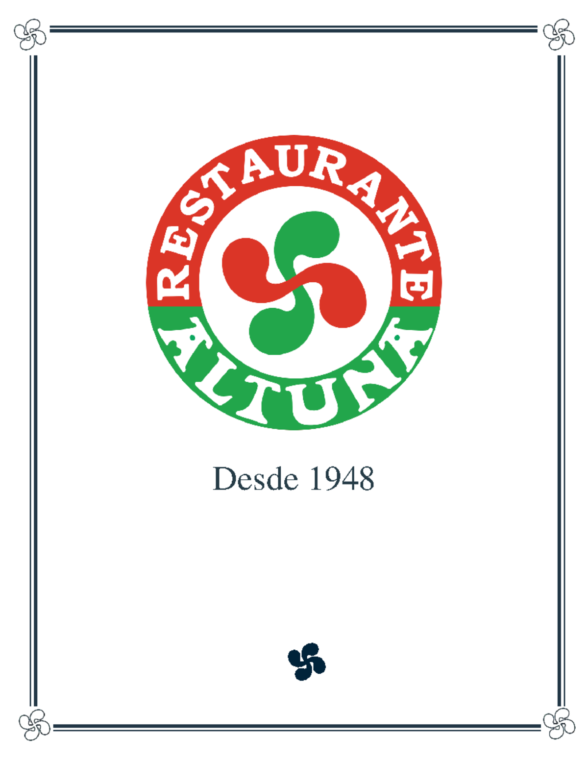 Menú de Comidas y Bebidas de Altuna - Restaurante Español - Studocu