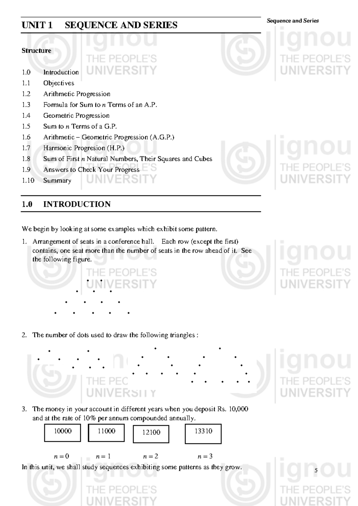Unit 1: Sequence and Series Overview for B.Tech Course - Studocu
