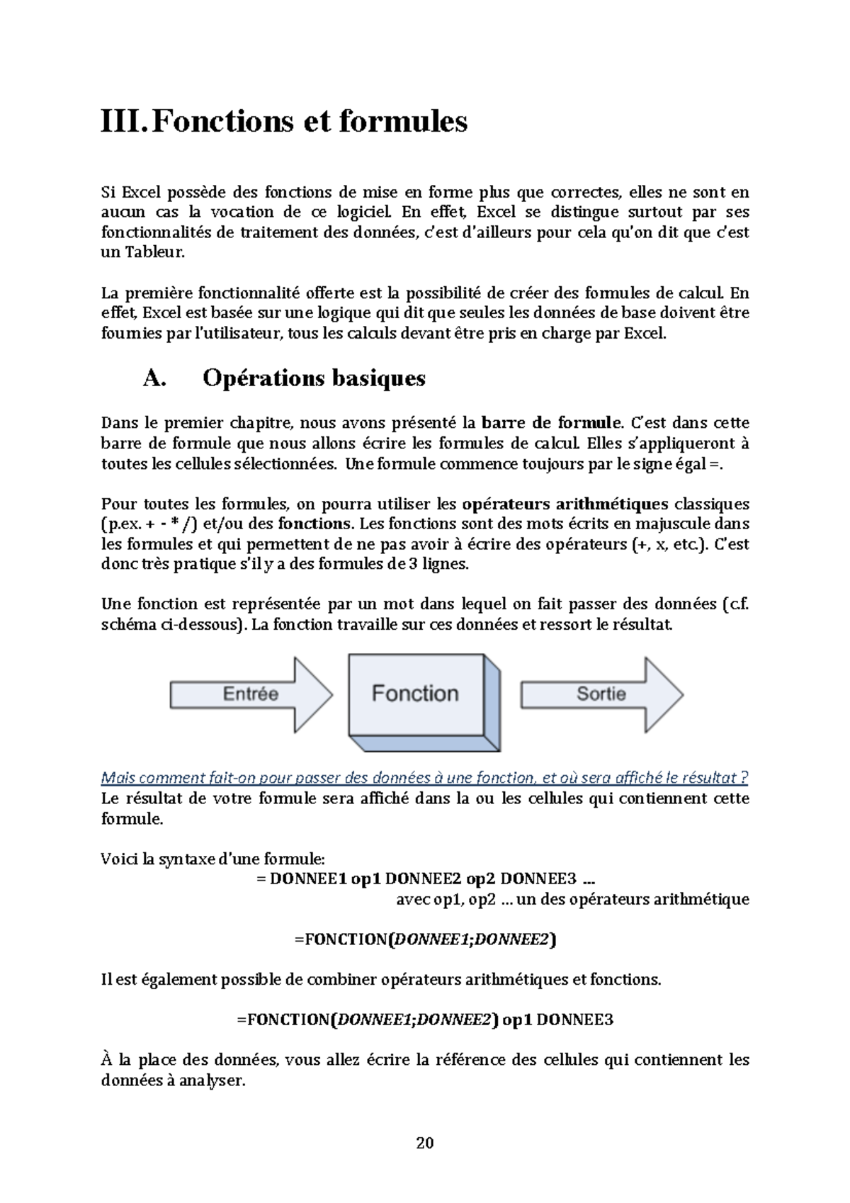 Fonctions et Formules Excel : Guide Pratique pour le Traitement de ...
