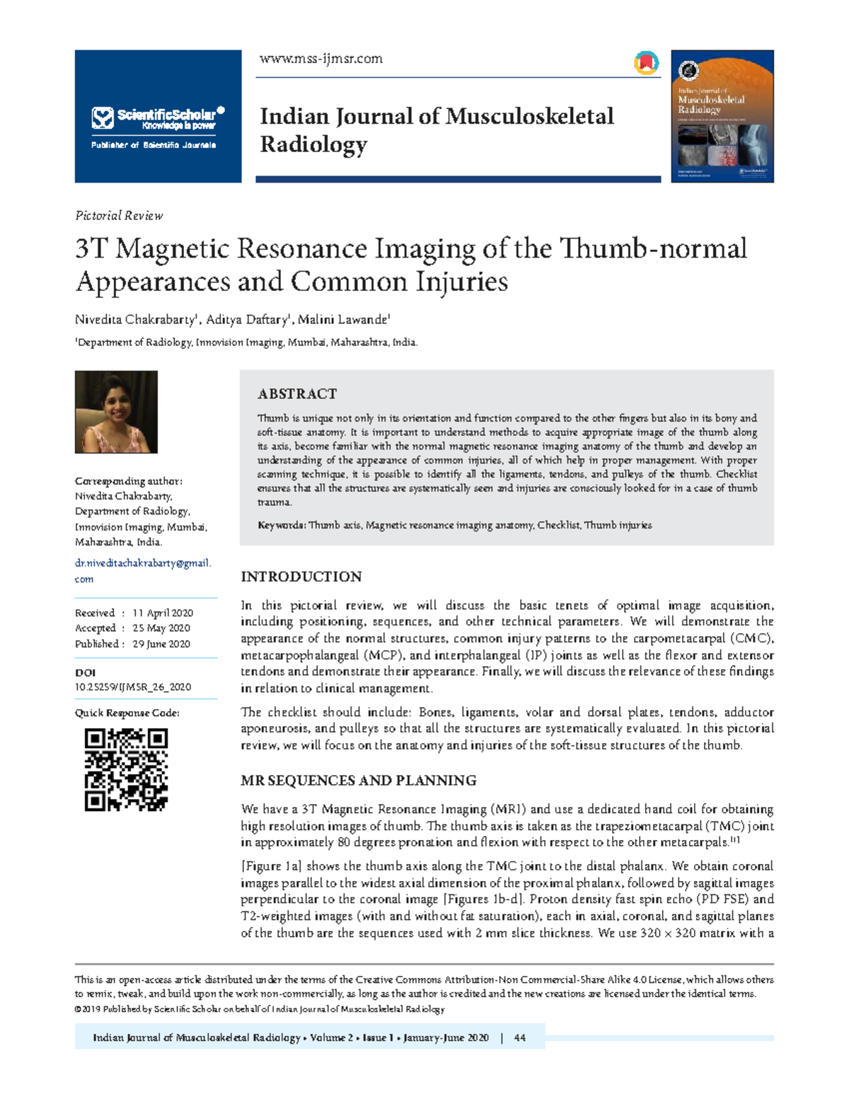 3T MRI of the Thumb: Normal Appearances & Common Injuries - Studocu