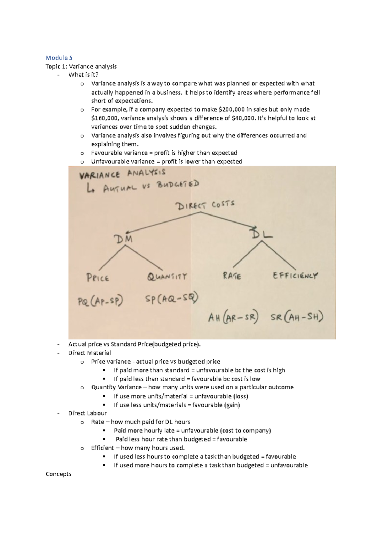 Module 5 - 2114AFE - Flexible Budget and Variance analysis - Module 5 ...