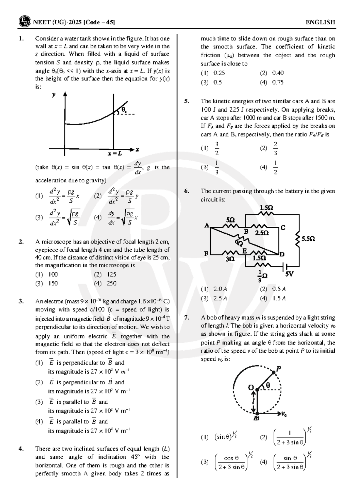 NEET PYQ Physics: Comprehensive Study Guide and Solutions - Studocu