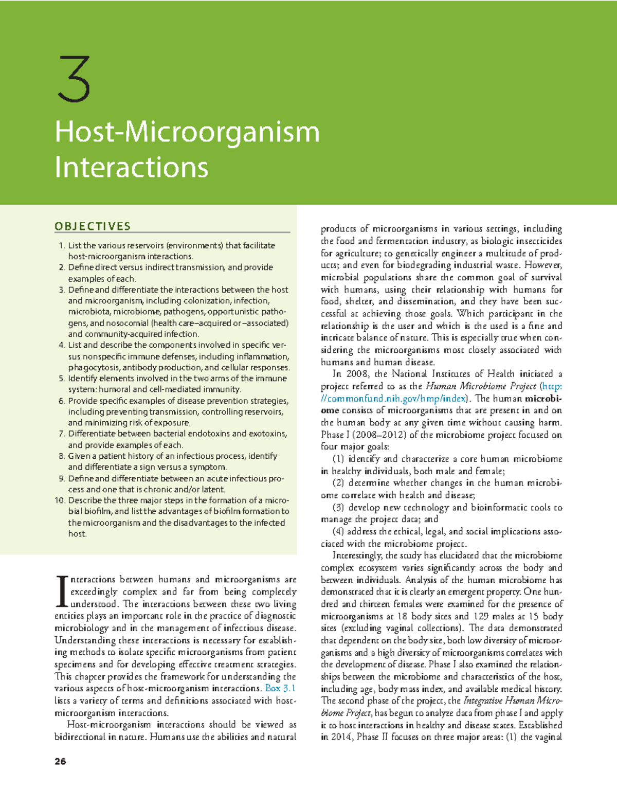 Bailey CH 3: Interactions Between Humans and Microorganisms in ...