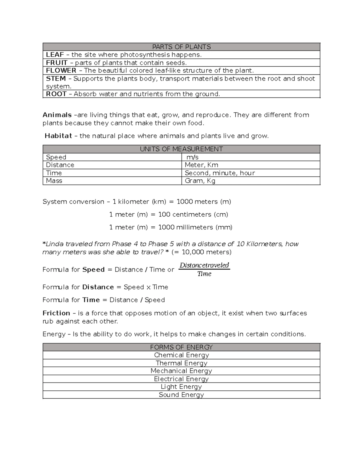 Curriculum Map for Science 8: Force, Motion, Energy & Earth Science ...