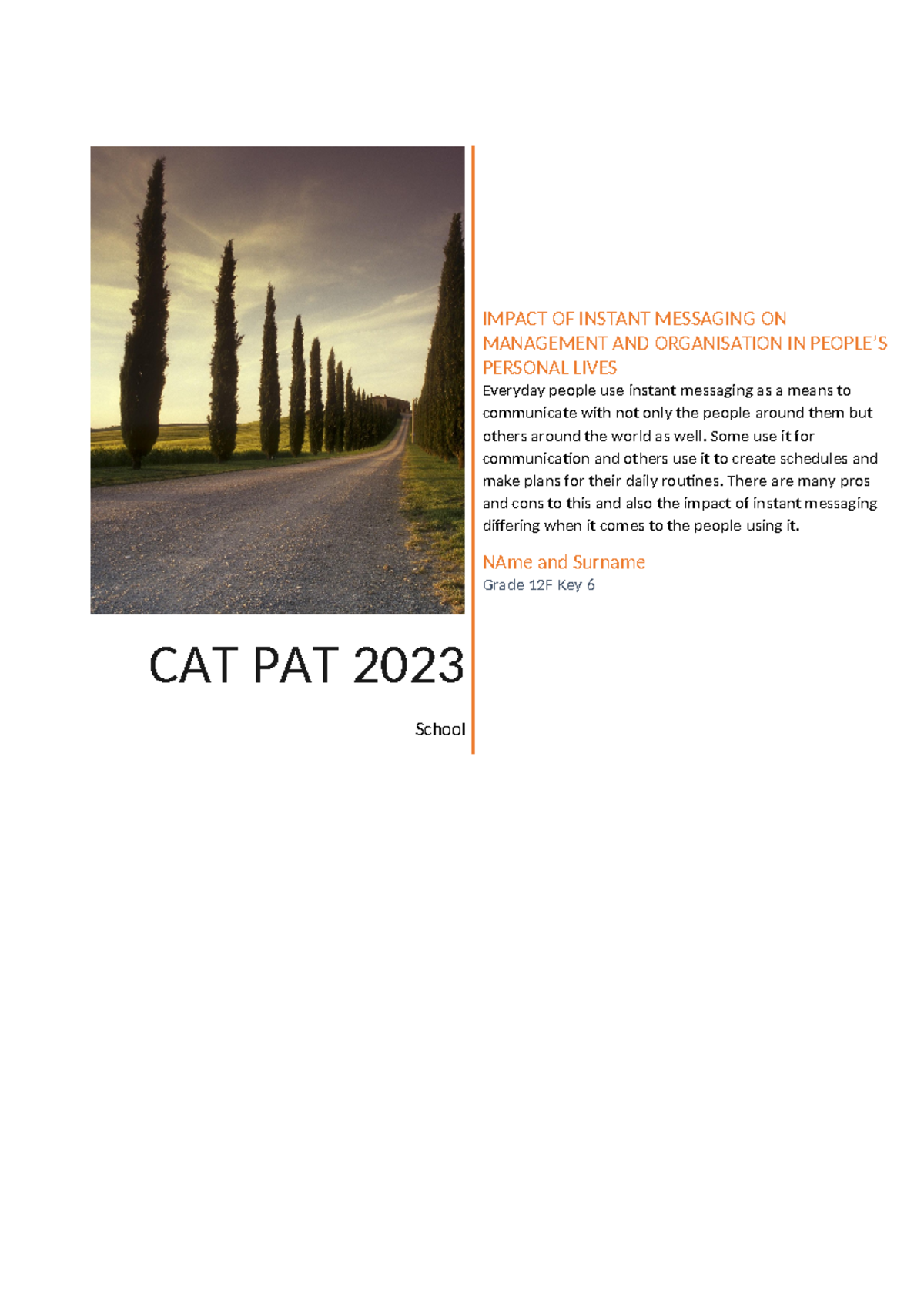 Impact of Instant Messaging In Personal Life - CAT PAT 2023 School ...
