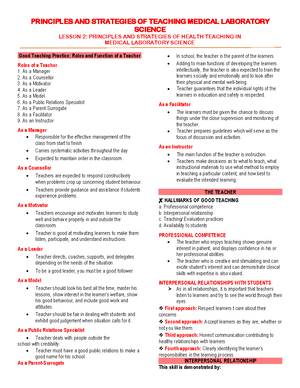 Prelim-PAMT - N/A - PRELIM: Principles and Methods of Teaching Teaching and Learning Teaching is ...