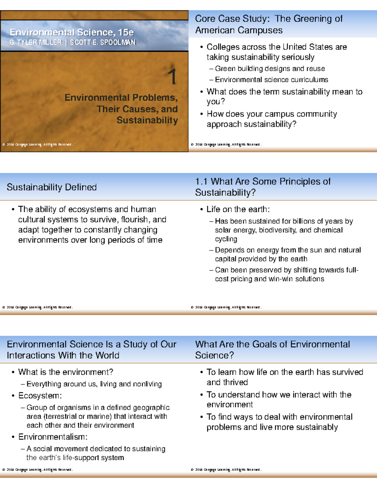 Core Case Study: Environmental Problems & Sustainability (ES 15e) - Studocu