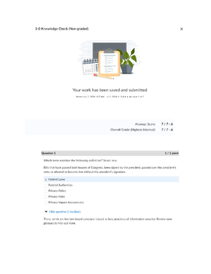 Module Six CYB-420 6-0 Knowledge Check (Non-graded) - Knowledge Check X ...