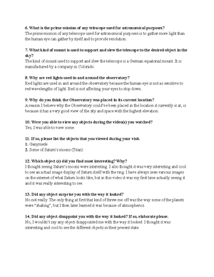 PHYS 405 Intro to the UNH Observatory Part 1 - Introduction to the UNH ...