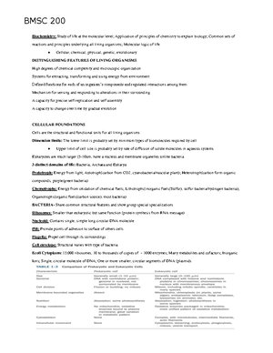 BMSC 230 - Midterm Practice Questions - Google Docs - Come up with questions similar to the ...