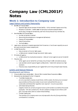 [Solved] stipulatio alteri - Company Law (CML2001F) - Studocu
