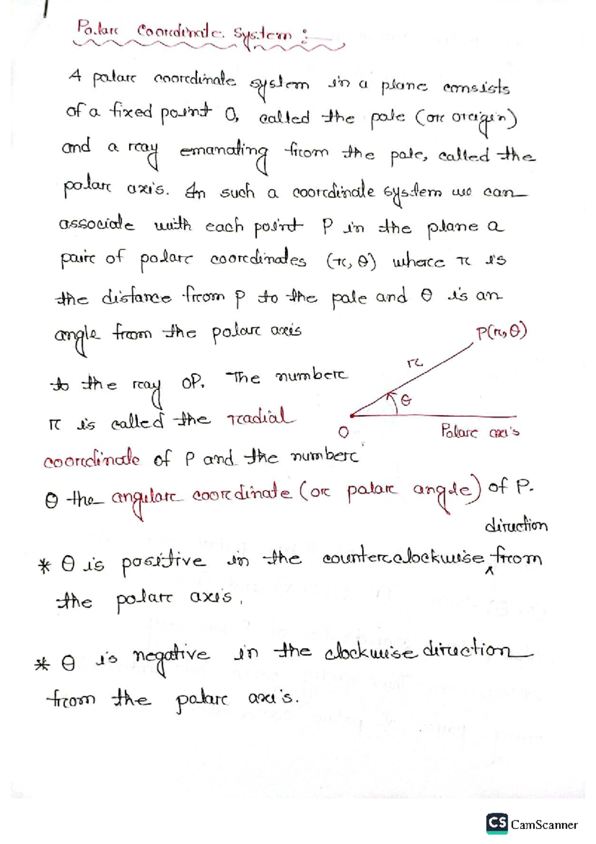 Polar Coordinate System Notes: Understanding Polar and Cylindrical ...