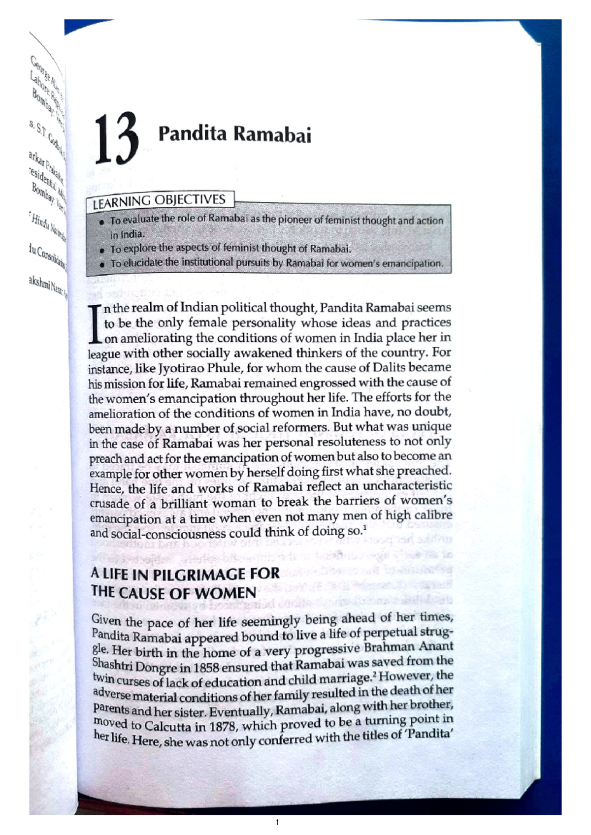 Pandita Ramabai: Pioneer of Feminist Thought in India (Modern Indian ...