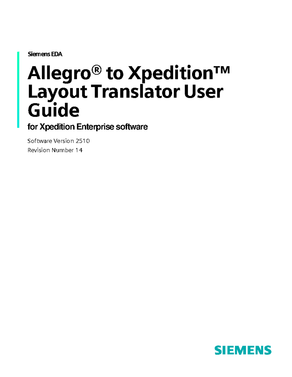 Allegro to Xpedition Layout Translator User Guide (Software Version ...