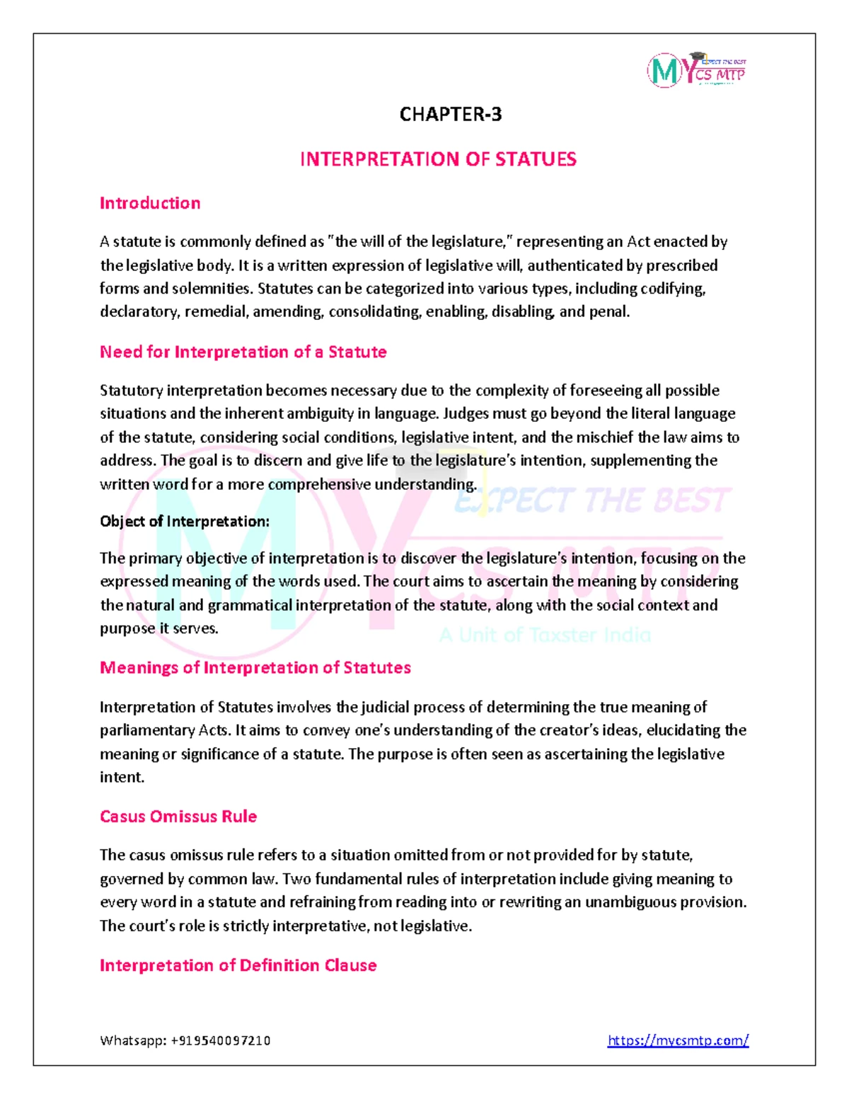 CS Executive Company Law Summary Notes - Principles & Practices - Studocu