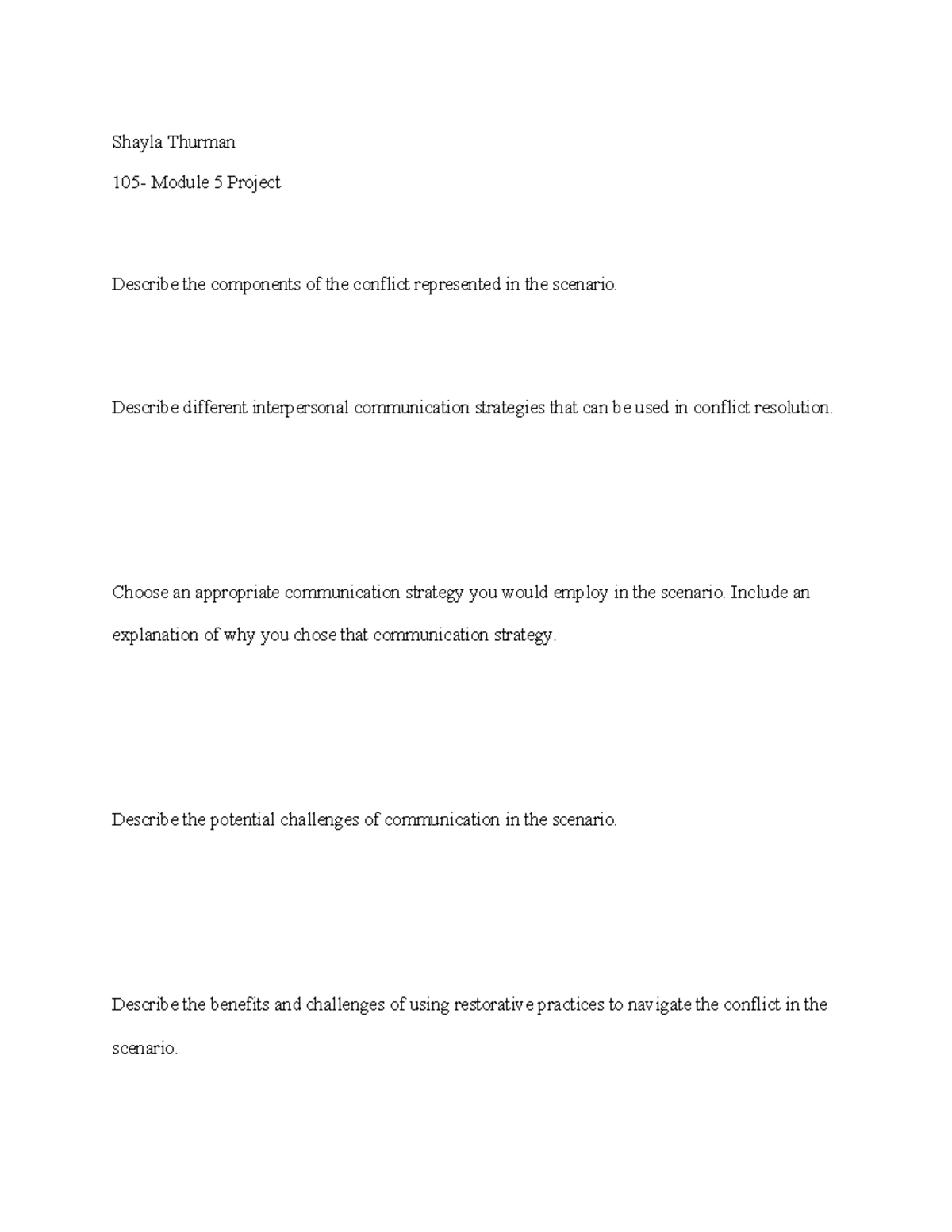 Module 5 project - Innovative Technology - Shayla Thurman 105- Module 5 ...