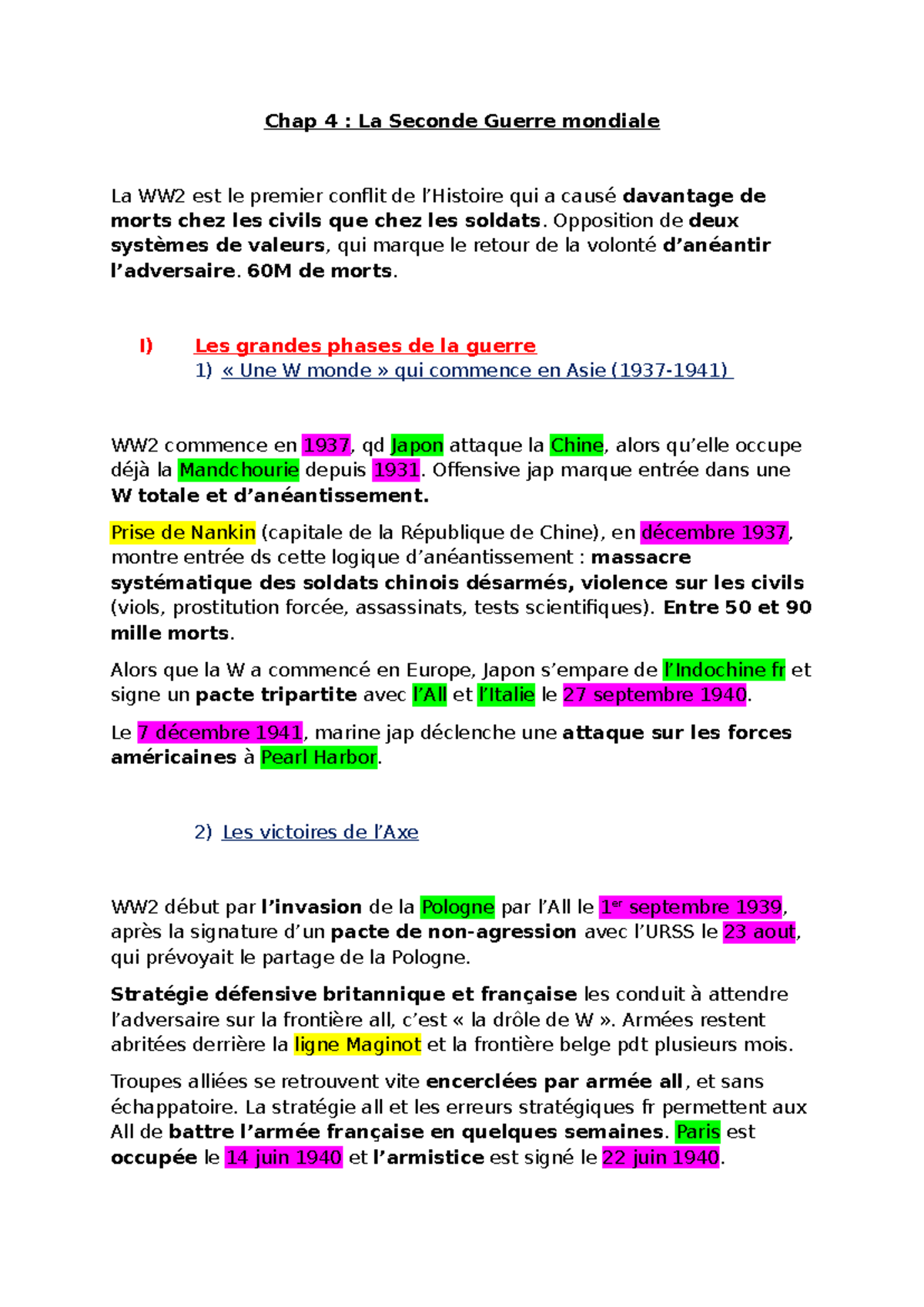 Chap 4 : La Seconde Guerre mondiale - Analyse des Conflits et Crimes ...