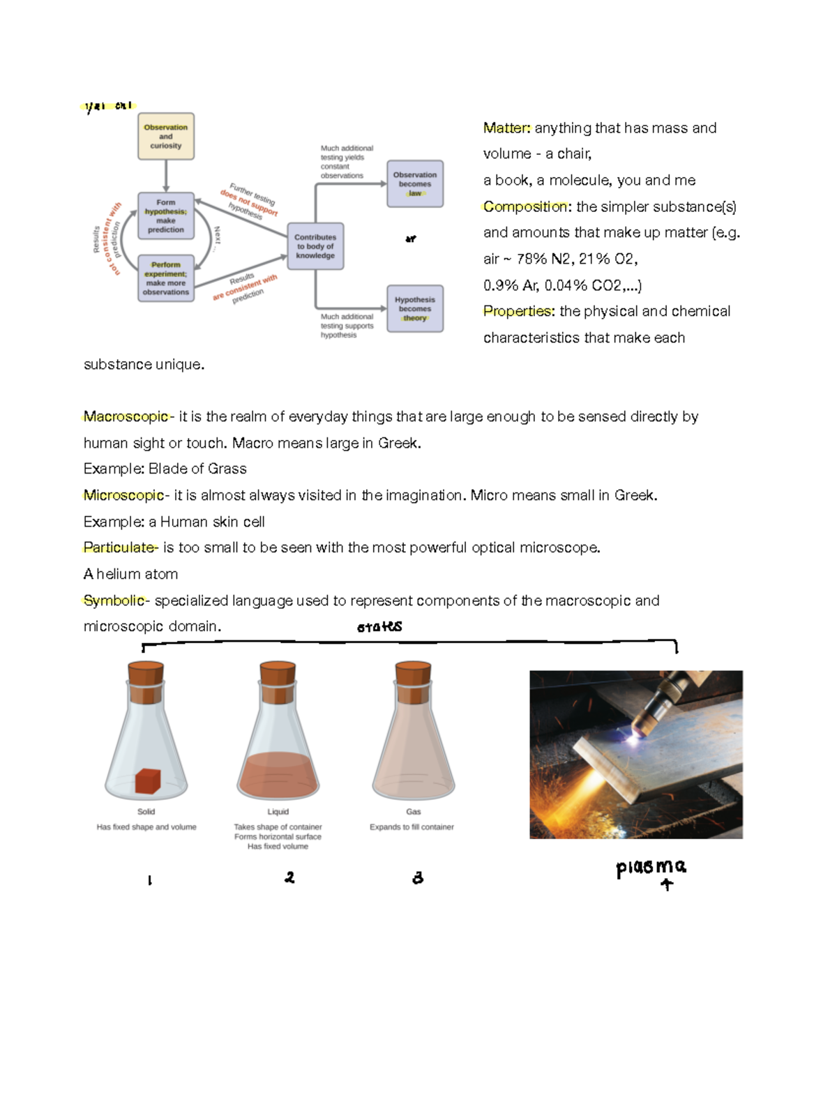 CHEM 101 - Exam 1 Study Notes on Matter and Chemical Properties - Studocu