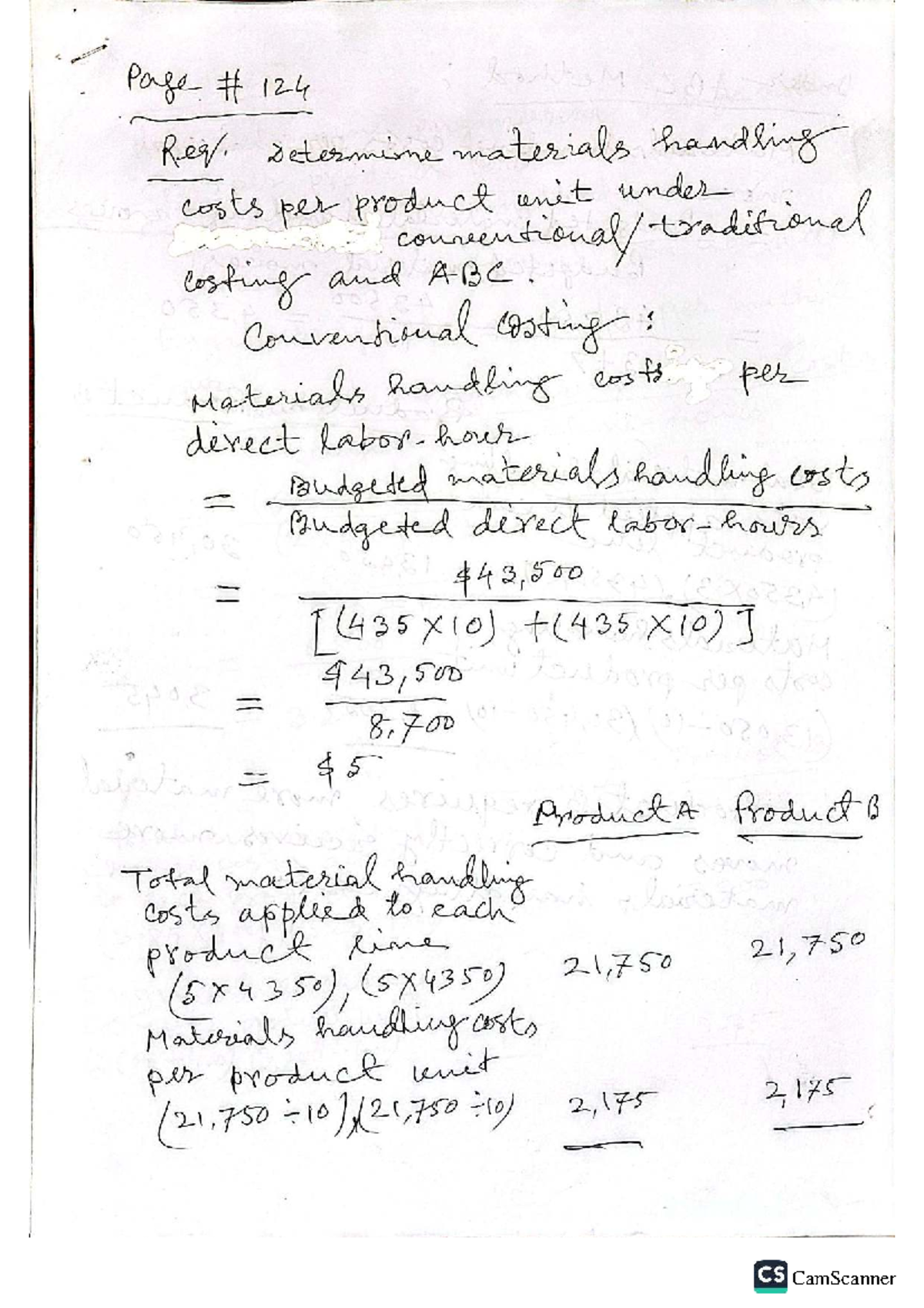 Cost Analysis: Traditional vs ABC Method for Products 022 - Studocu