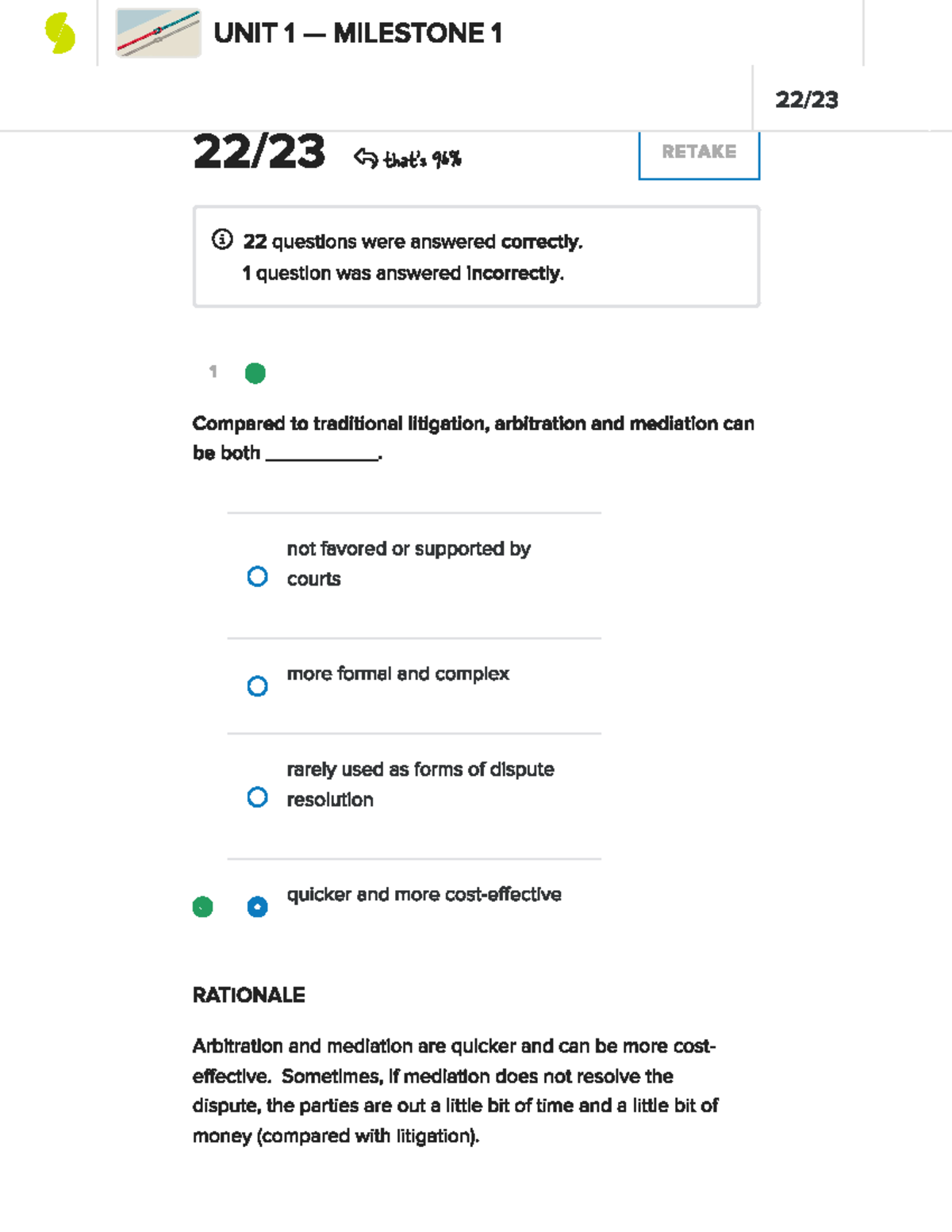 Business Law - Unit 1 - Milestone 1 Study Guide - Studocu