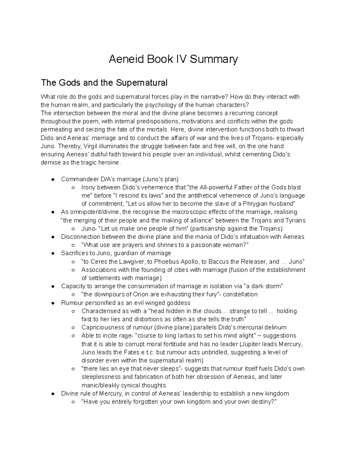 Aeneid Book IV Summary: The Divine and Human Interplay in Virgil's Epic ...
