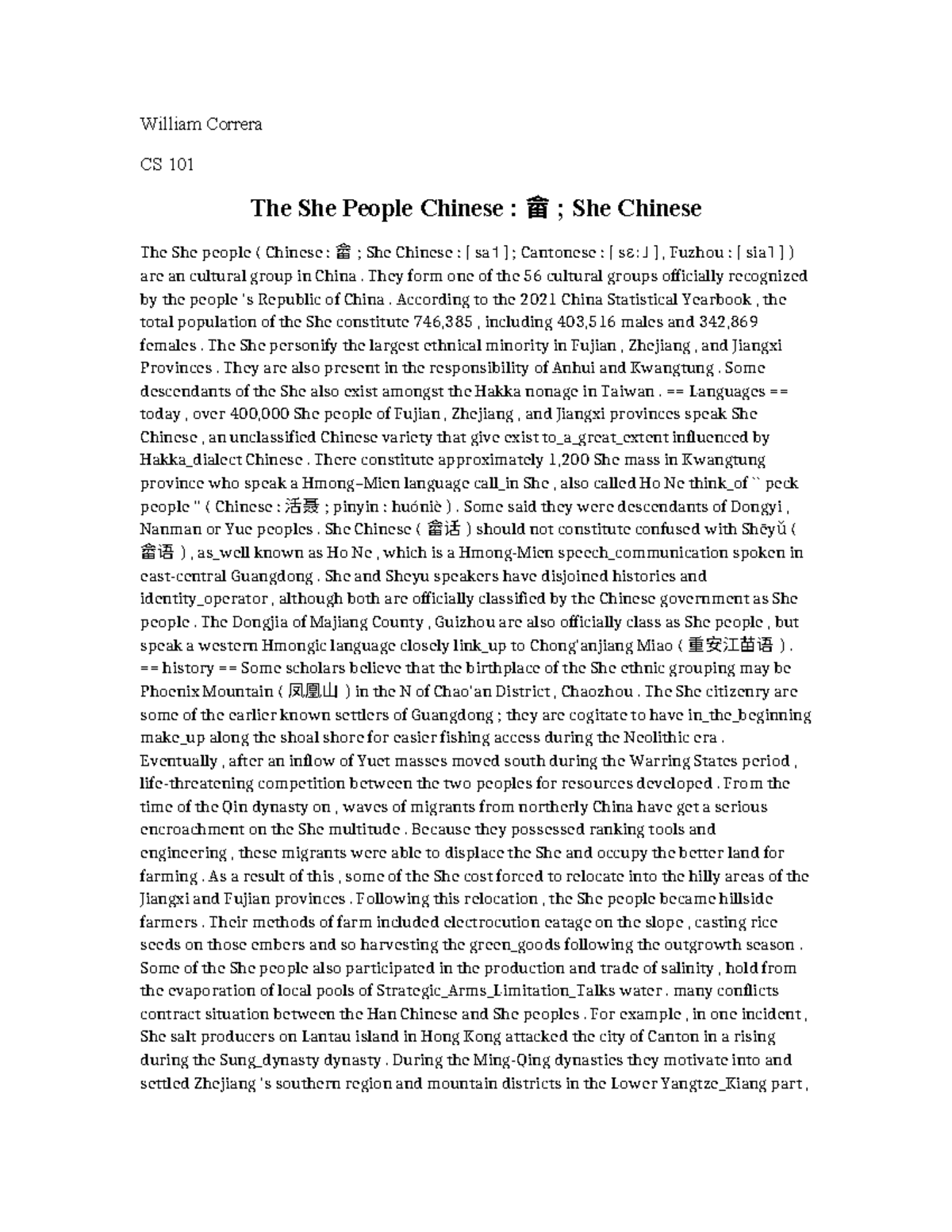 CS 101 The She People: Cultural Insights and Historical Overview - Studocu